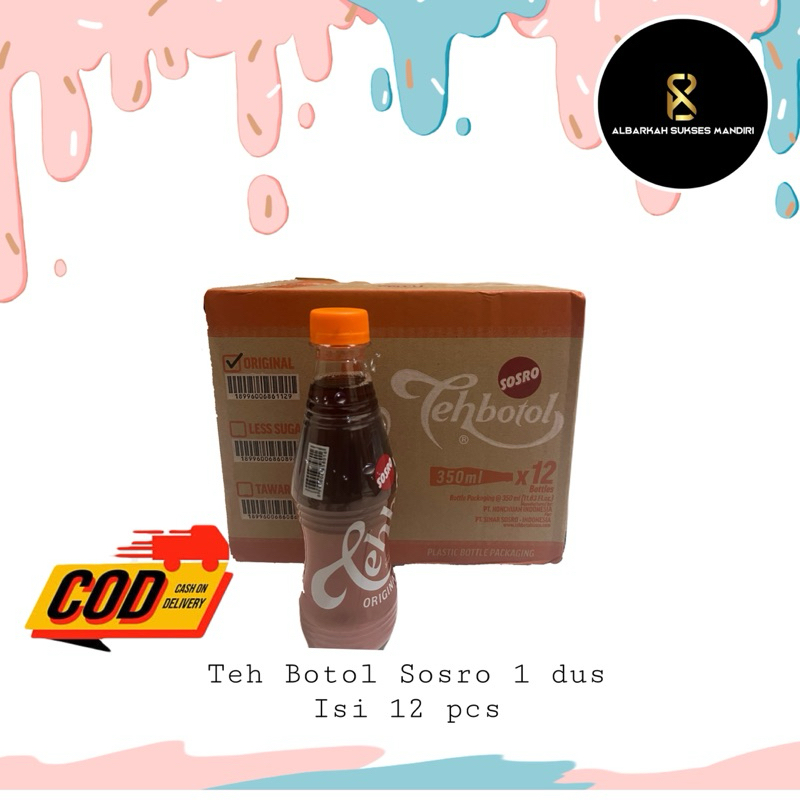 Jual Teh Botol Sosro 350 ML 1 dus isi 12 pcs | Shopee Indonesia