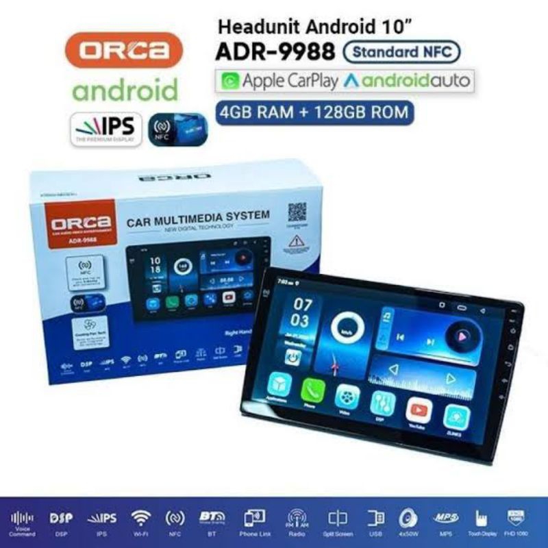Jual Headunit Android Orca NFC DSP 10inch 4/128 Original Garansi Resmi ...