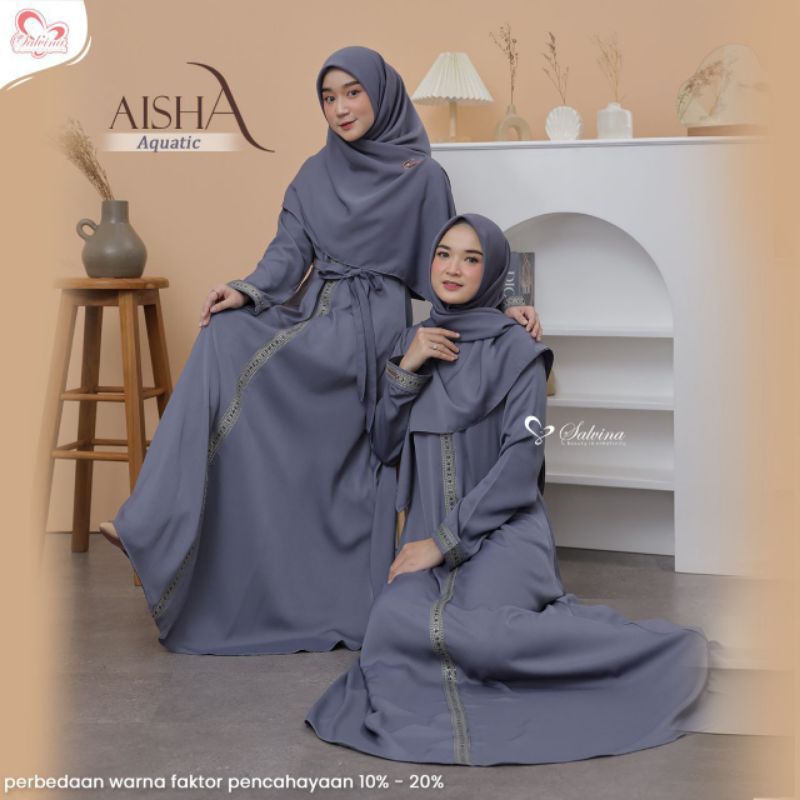 Jual Abaya Abu hitam Milo full varian warna/Gamis Abaya Garis satu ...