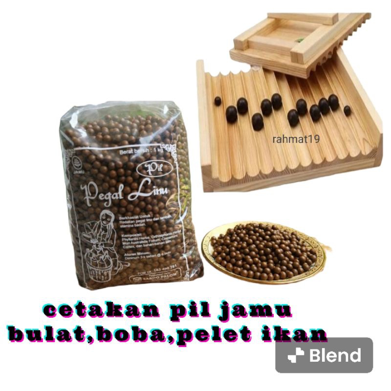 Jual Cetakan serbaguna kayu , boba, pil jamu, obat bulat, 8mm | Shopee ...