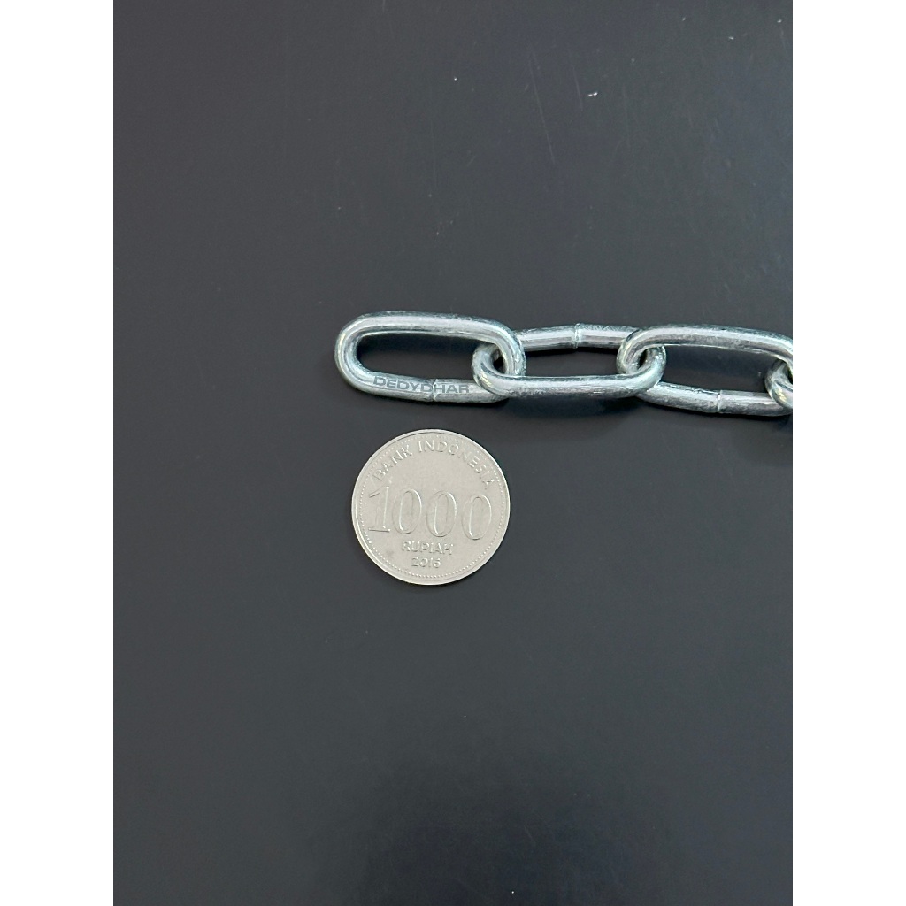 Jual Rantai Besi Pagar Portal Gembok Motor Galvanized Kuat 1/8 inch ...