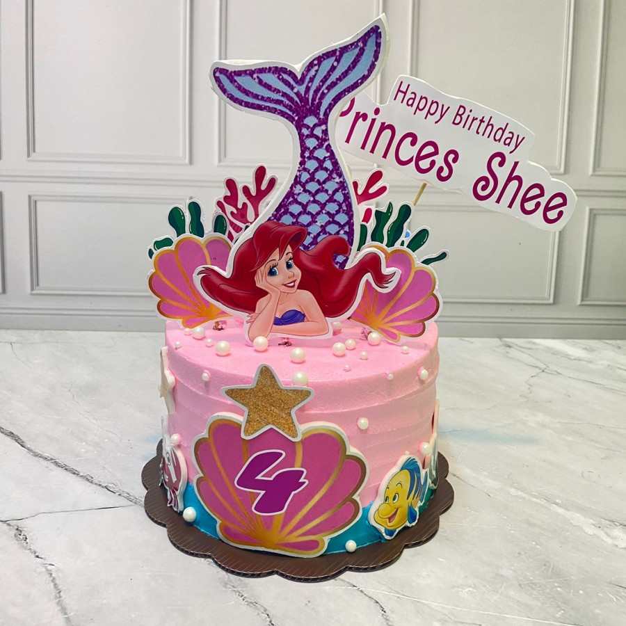 Jual Kue Ulang Tahun Mermaid / Birthday Cake Topper / Costum Cake ...