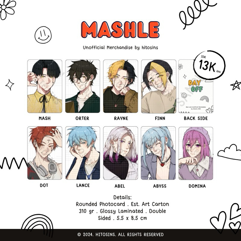 Jual [READY STOCK] MASHLE Anime Fanmerch Photocard (Unofficial ...