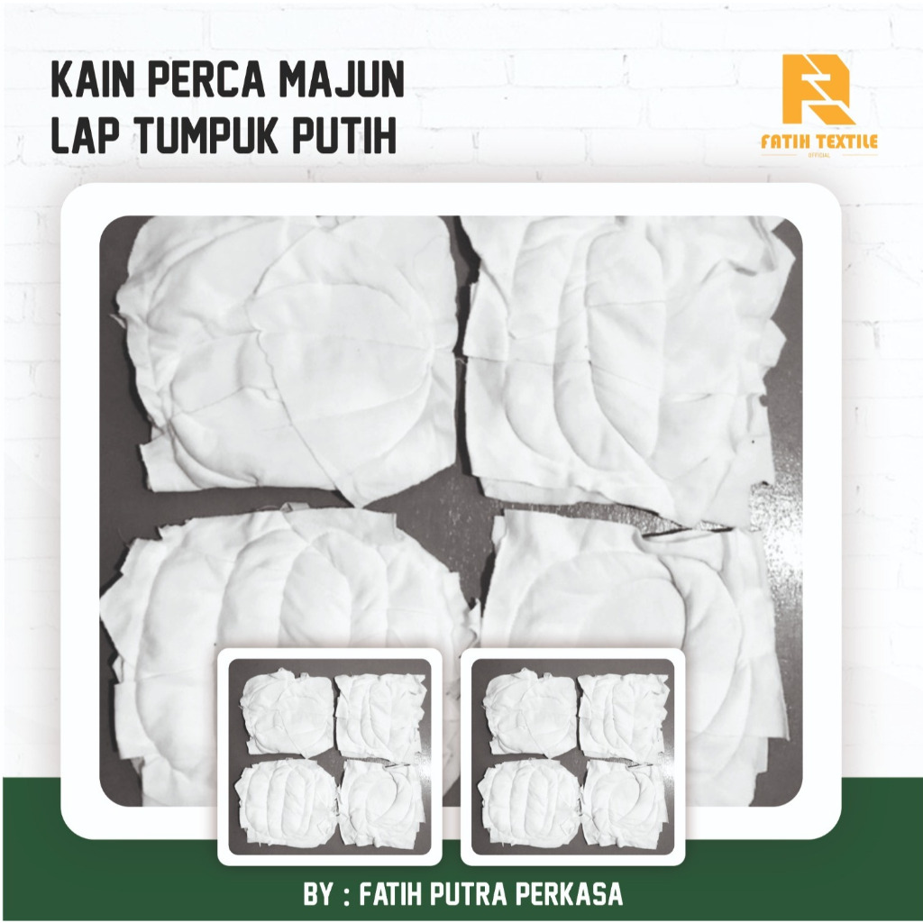Jual KAIN LAP MAJUN PUTIH JAHIT (1 PCS) / LAP TUMPUK BAHAN KATUN PUTIH ...