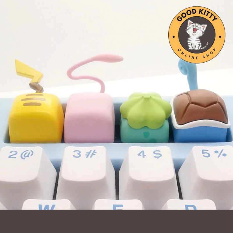 Jual Pokemon Anime Kawaii Keycaps For Mechanical Keyboard Caps Cherry ...