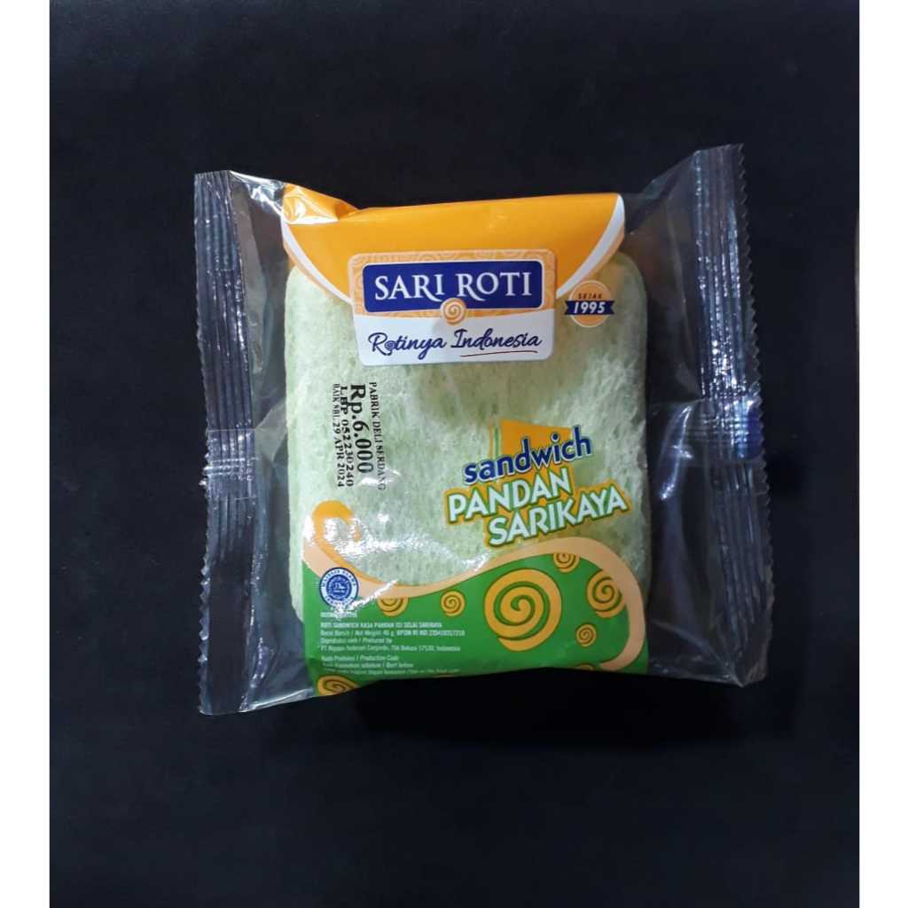 Jual SARI ROTI SANDWICH PANDAN SRIKAYA 46GR | Shopee Indonesia