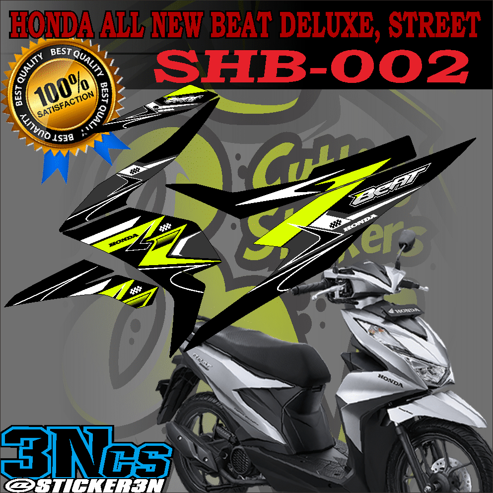 Jual Sticker Variasi Honda Beat Deluxe 2020-2024, Stripping Variasi 02 ...