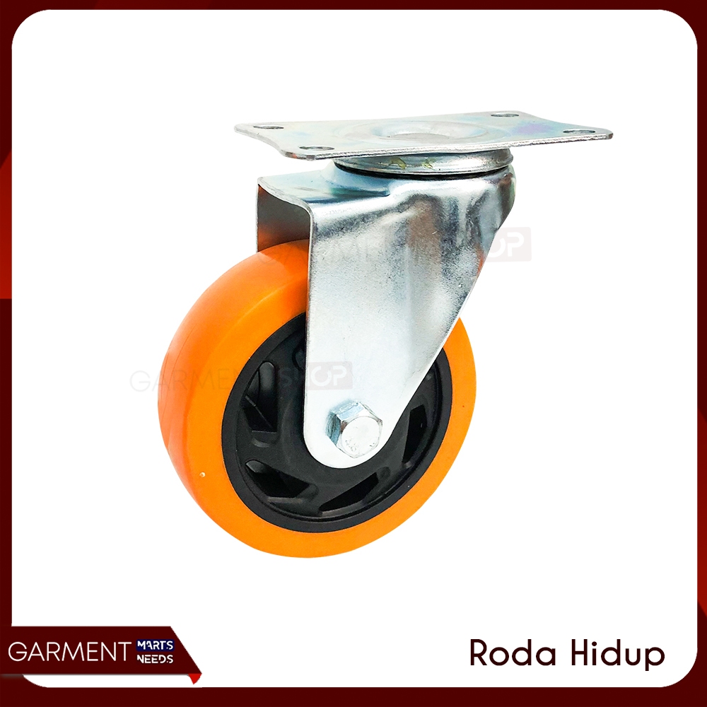 Jual Roda Troli Barang 4 Inch Hand Truck Trolley Ban Karet Dorongan ...