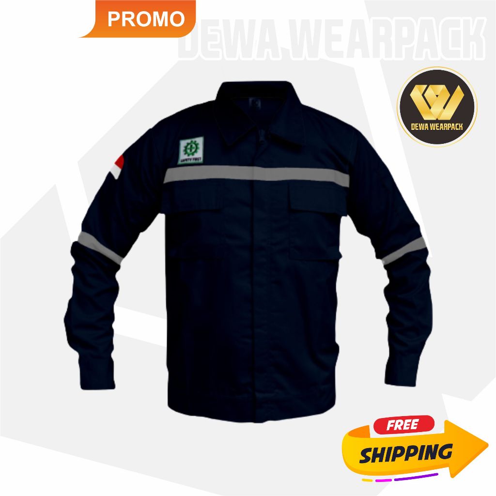 Jual Wearpack Safety Atasan Kemeja Baju Kemeja Kerja Lapangan/APD K3 ...