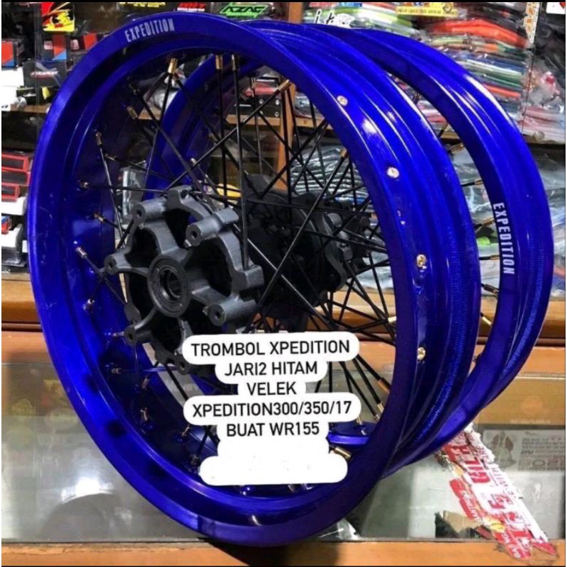 Jual Velg Supermoto WR155 - CRF155 - Velg Expedition 17 300 350 Tromol ...