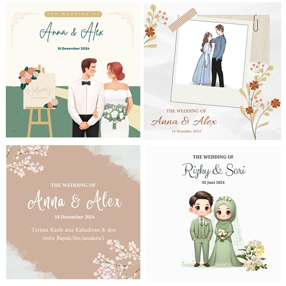 Jual Alas Souvenir Pernikahan Nikah Custom Nama Mempelai | Shopee Indonesia