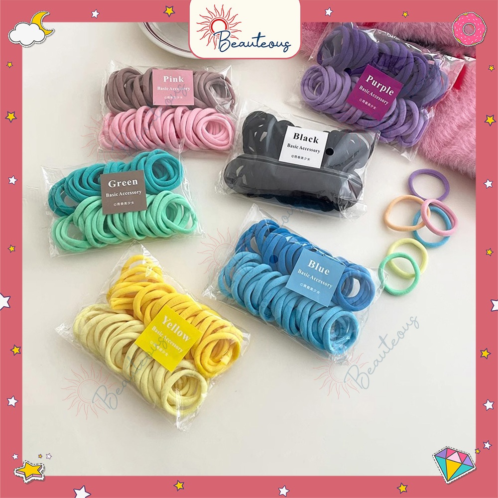 Jual Set Kuncir Ikat Rambut Hair Fashion Simple Daily Aksesories Rambut ...