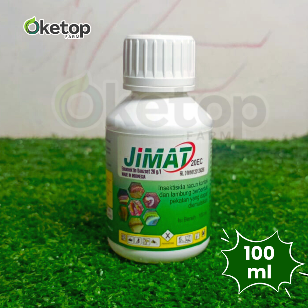 Jual insektisida JIMAT 20EC ISI 100 ML racun pembasmi ulat KEMASAN ...