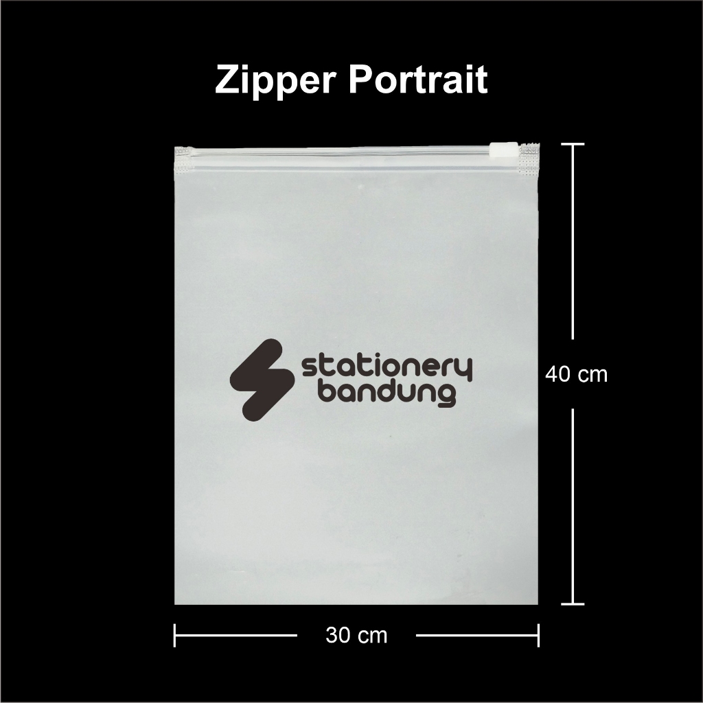 Jual Zipper Bag Custom Desain Sablon Transparan Doff Organizer Bag ...