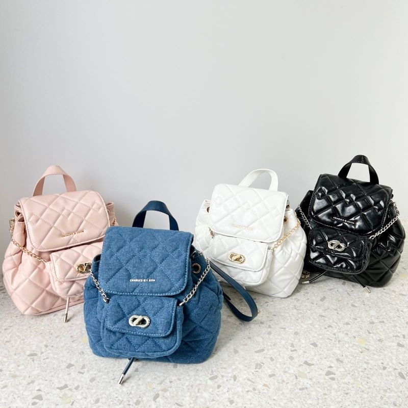 Jual Tas Ransel ck pink hitam putih biru navy denim | Shopee Indonesia
