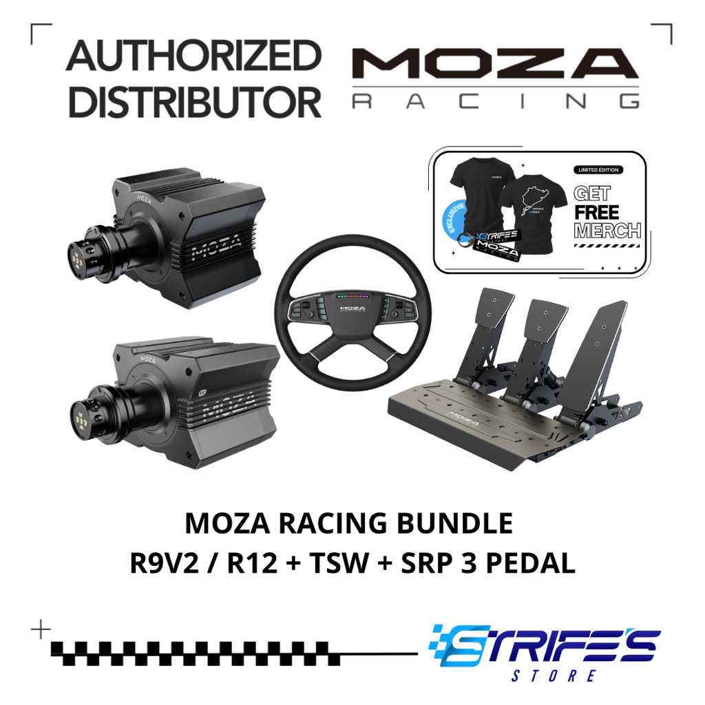 Jual Moza Racing Set (R9 V3/R12 V2+TSW+SRP 3) Truck Bus Direct Drive R9 ...