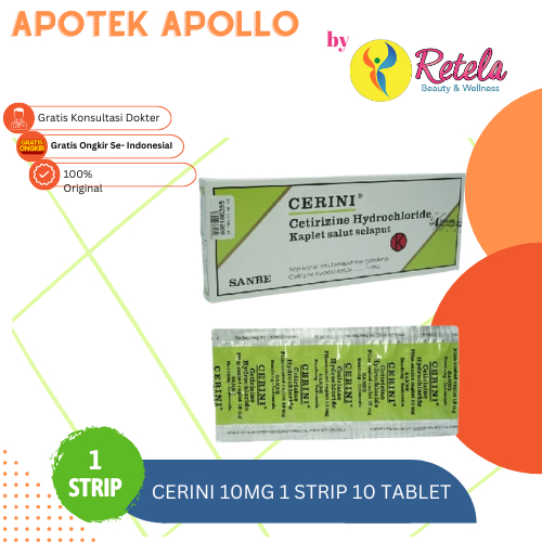 Jual CERINI 10MG 1 STRIP 10 TABLET | Shopee Indonesia