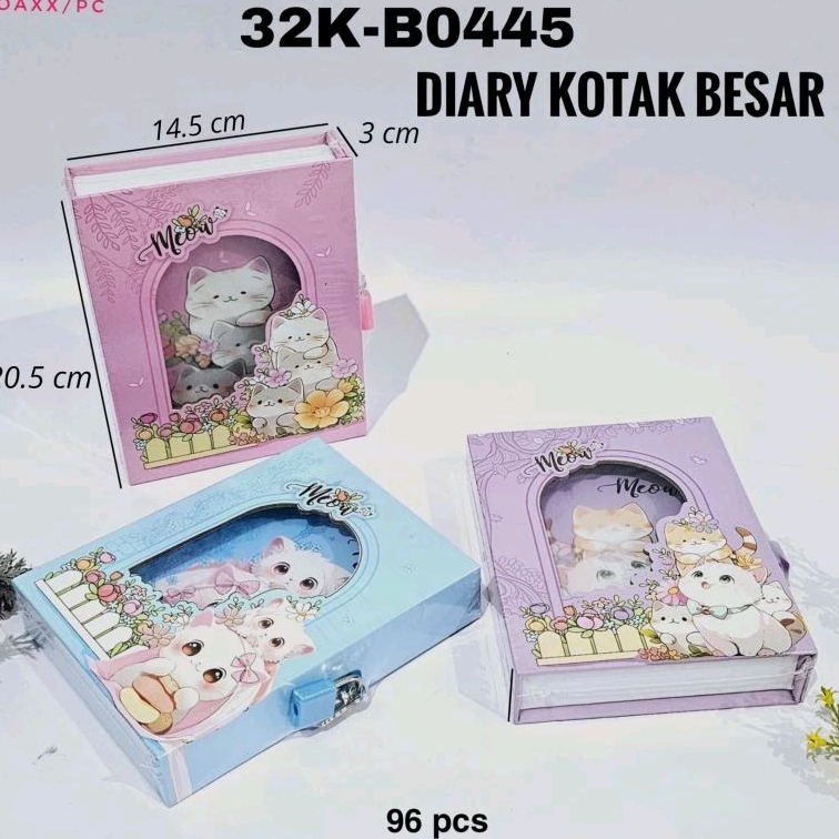 Jual diary/gembok/besar/buku/diary lucu/buku/diary/anak/sekolah ...