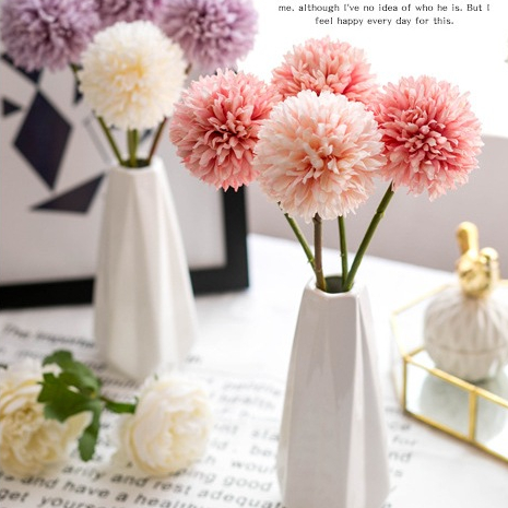 Jual Bunga Hias Dahlia Sonic Bloom Artificial Batang Panjang Dekorasi ...