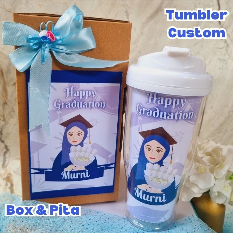 Jual Kado Wisuda Tumbler Custom / Hadiah Wisuda Tumbler Graduation ...