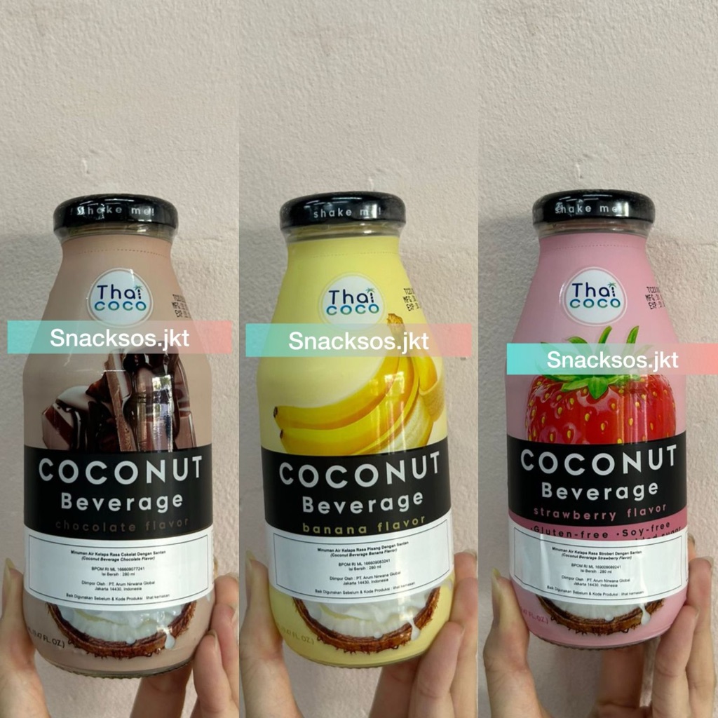 Jual THAI COCO COCONUT BANANA / STRAWBERRY / CHOCOLATE - MINUMAN AIR ...