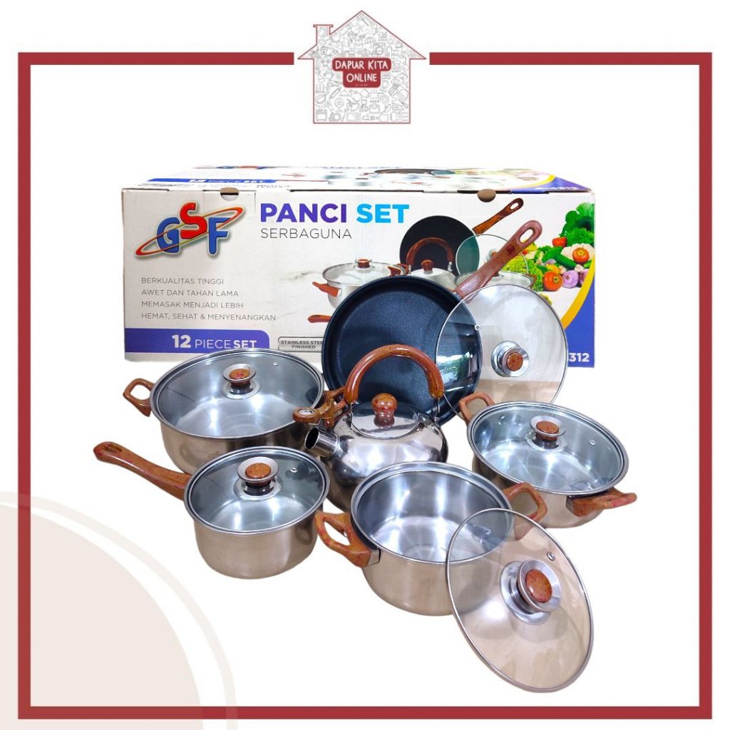 Jual Panci Set OMICKO OM-6246 Panci Set Multifungsi / Panci Wajan ...