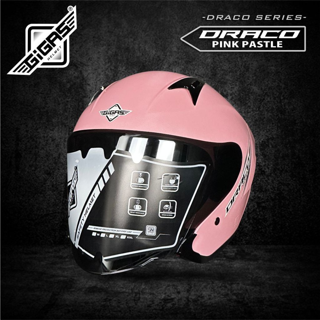 Jual HELM GIGAS DRACO SIGNATURE SOFT PINK PEARL GLOSS | Shopee Indonesia