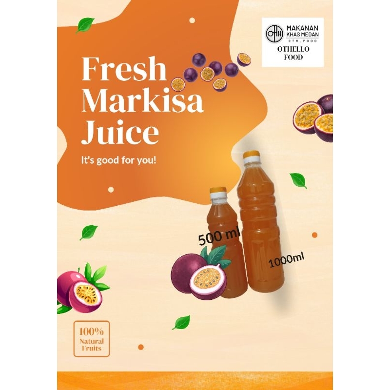 Jual Markisa Jus Asli Medan 1000 ml - Juice | Shopee Indonesia