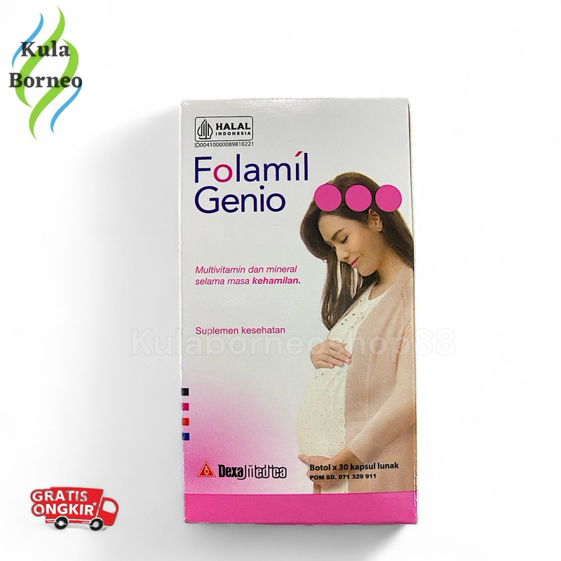 Jual Folamil Genio 30 Kapsul - Suplemen Ibu Hamil dan Menyusui | Shopee ...