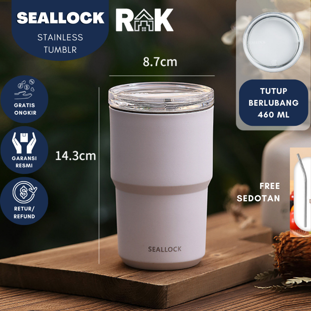 Jual RAK - SEALLOCK edition Tumblr Kopi Tumblr Stainless Steel Gelas ...