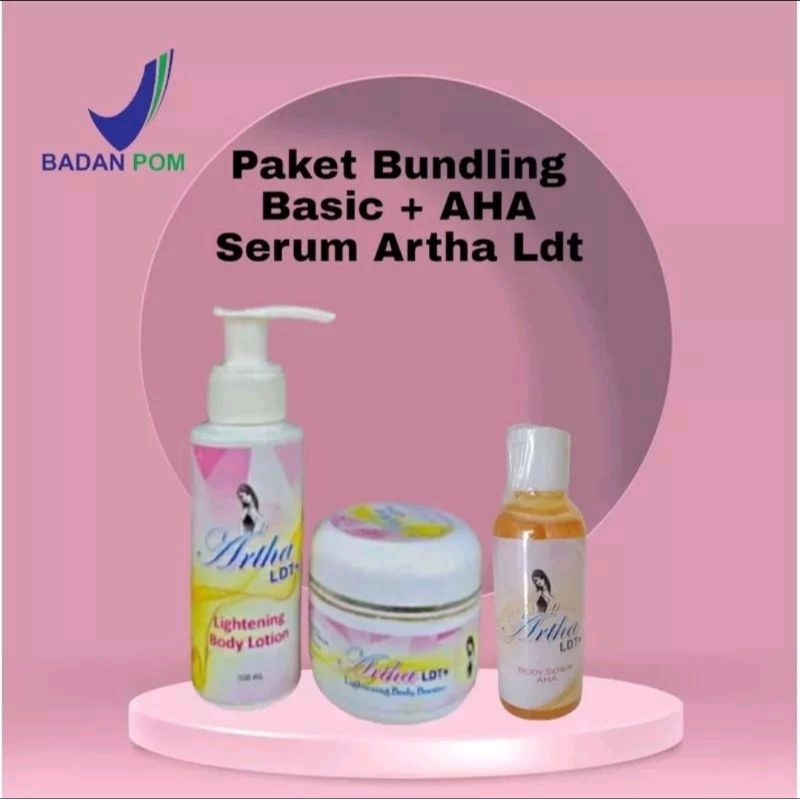 Jual ARTHA LDT PAKET GLOW UP SERUM AHA/ARTHA LDT PAKET (Body Lotion ...