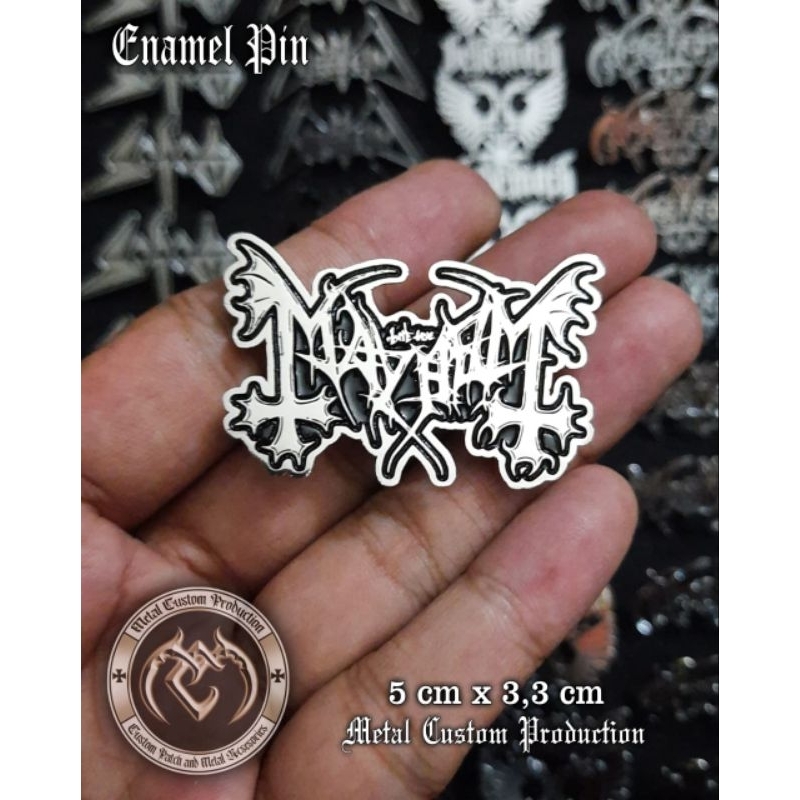 Jual Enamel Pin Badge Metal Mayhem The True / Pin Badge / Pin Band ...