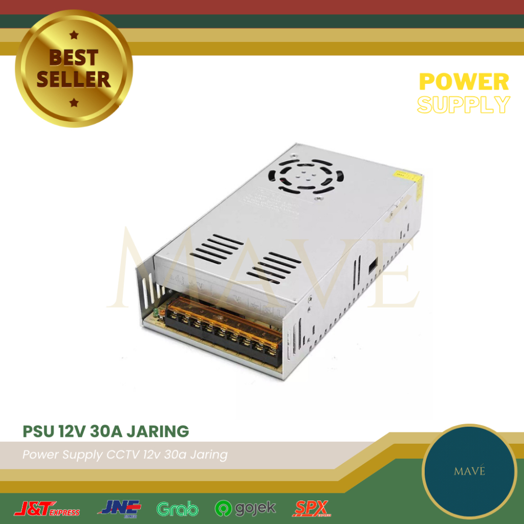 Jual Power Supply Adaptor 12V 30A Jaring | Shopee Indonesia