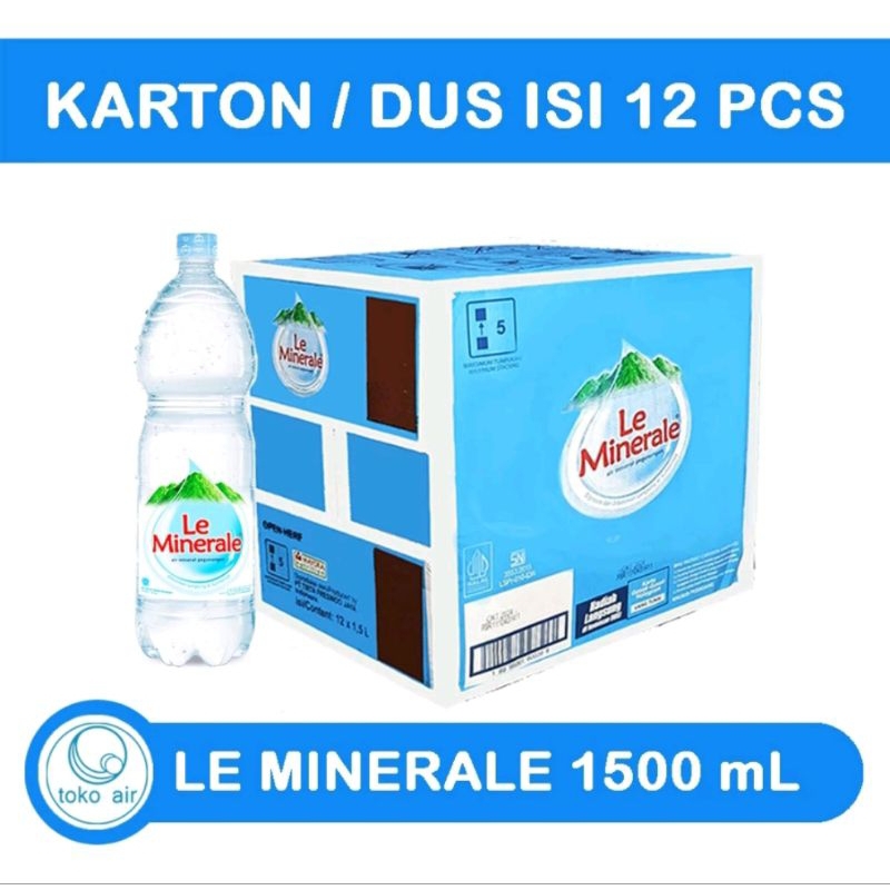Jual Le mineral 1500 ml (Isi = 12 Pcs / Dus) | Shopee Indonesia