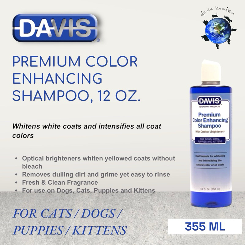 Jual Davis Shampoo Premium Color Enhancing - Whitening Shampo Anjing ...