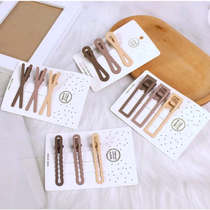 Jual Jepit Rambut Korean Style / Set Jepit Rambut Korean Soft / Jepitan ...
