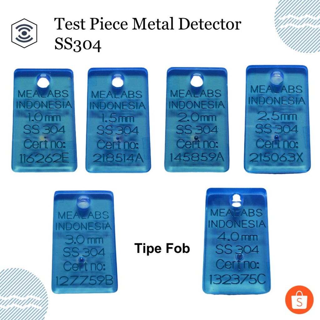 Jual Test Piece / Test Fob Metal Detector SS304 / Kalibrator/ Test ...