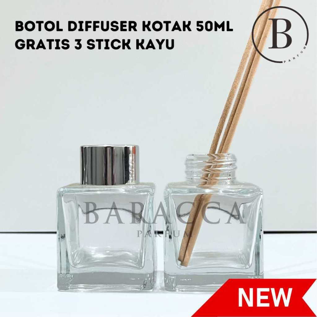 Jual Botol Reed Diffuser 50ML Kotak Kaca - Botol Reed Diffuser Bening ... Jual Botol Reed Diffuser 50ML Kotak Kaca - Botol Reed Diffuser Bening ...