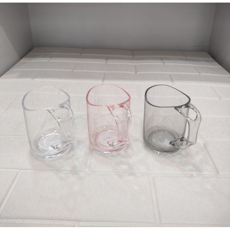 Jual Official BALI MINISO Simple Tooth Mug Gelas Kumur Gelas Mug Sikat ...