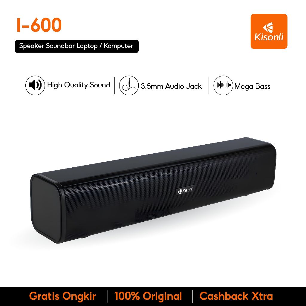 Jual KISONLI Speaker Gaming Komputer Laptop I600 Design Long Strip With ...