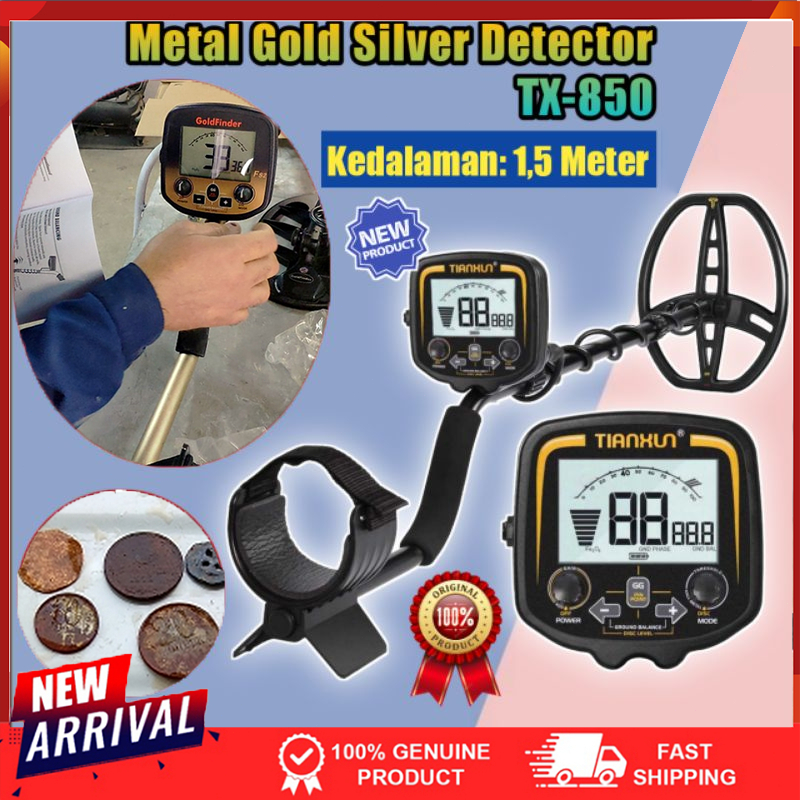 Jual Tx850 gold metal detector pendeteksi logam dan emas detektor logam ...
