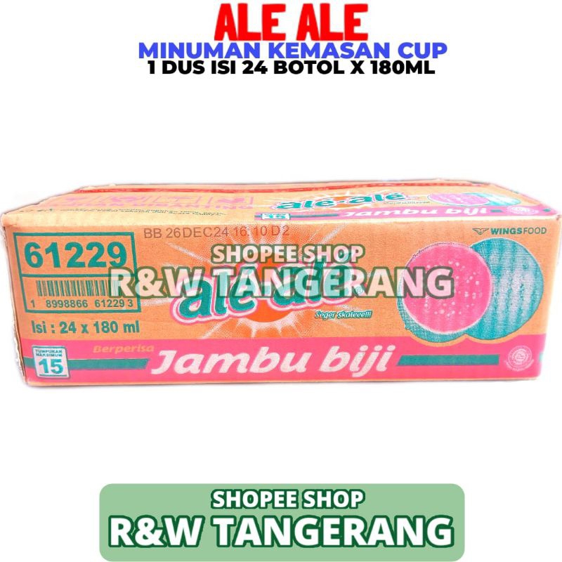 Jual Ale Ale Rasa Jambu Biji 1 Dus Isi 24 Botol 180ml | Shopee Indonesia