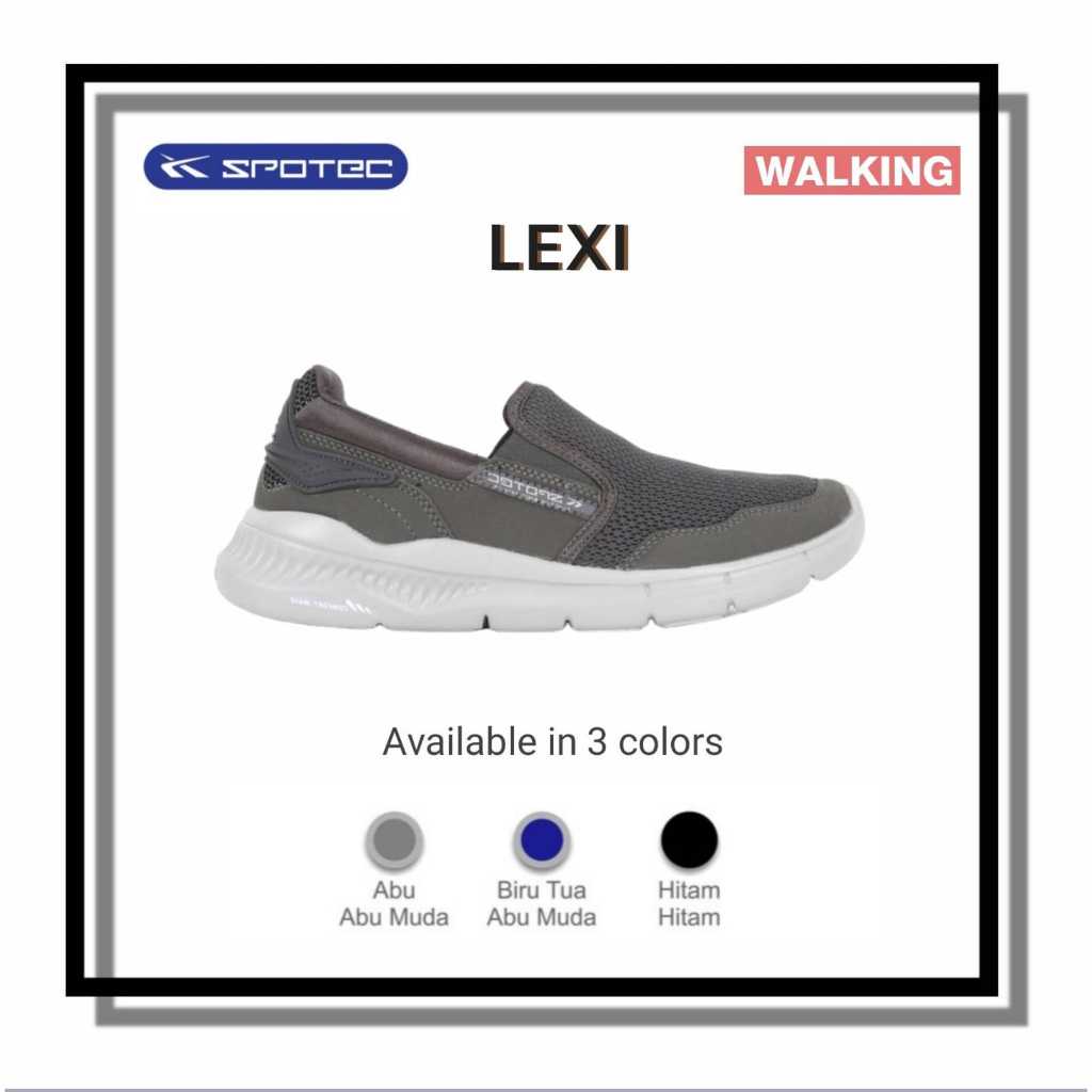 Jual SPOTEC Sepatu WALKING LEXI Warna Abu - Abu Muda | Shopee Indonesia