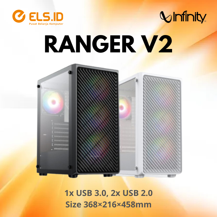 Jual Casing PC Gaming Infinity Ranger V2 M-ATX | Shopee Indonesia
