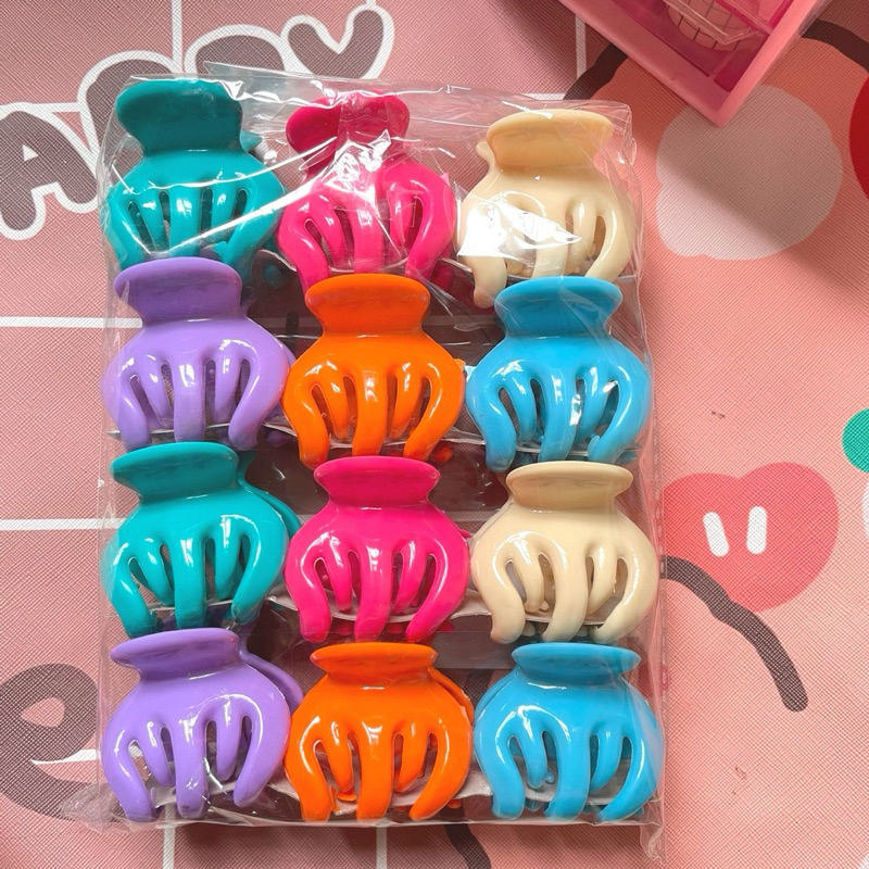 Jual 1LUSIN ! JEPIT RAMBUT JEDAI ISI 12 PCS UKURAN 5CM JEPITAN MULTIWARNA | Shopee Indonesia