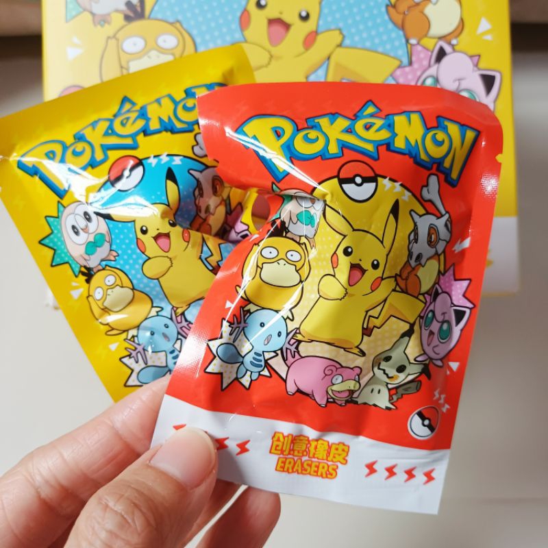 Jual penghapus eraser 3D BB blindbox Pokemon sanrio | Shopee Indonesia