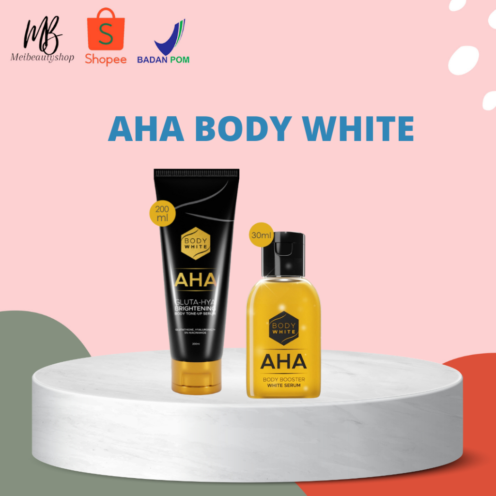 Jual Body White Aha Gluta-Hya Brightening Body Tone-Up Serum 200ml/Body ...