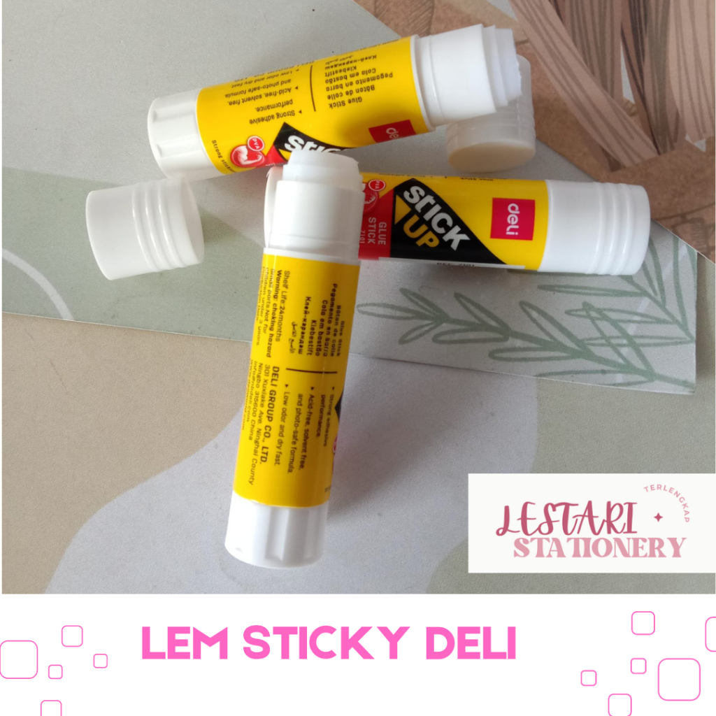 Jual Deli lem Stick/lem kertas deli/perekat kertas deli Lestari ...