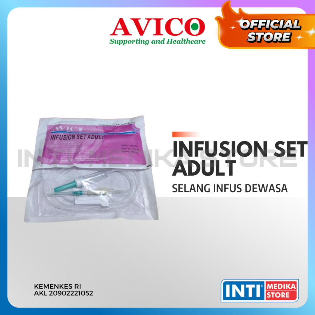 Jual AVICO - Disposable Infusion Set Adult | Selang Infus Dewasa Sekali ...
