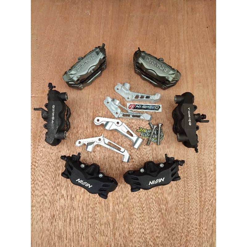 Jual kaliper brembo m432 kaliper tokico gsx kaliper nissin hiu / kaliper radial monoblok brembo ...